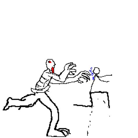 Why Did U Look At His Face Scp 096 The Shy Guy Like This Please Pixel Art