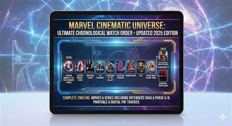 The Ultimate Mcu Watch Order Checklist Complete Chronological Guide