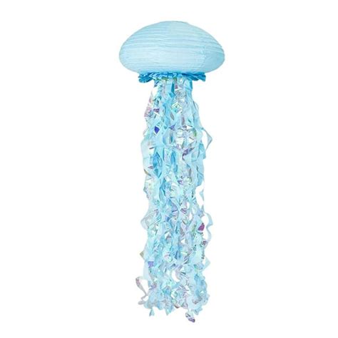 Creative Jellyfish Paper Lantern Bright And Beautiful For Ldren Blue