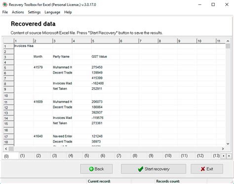 Microsoft Excel Recovery Tool