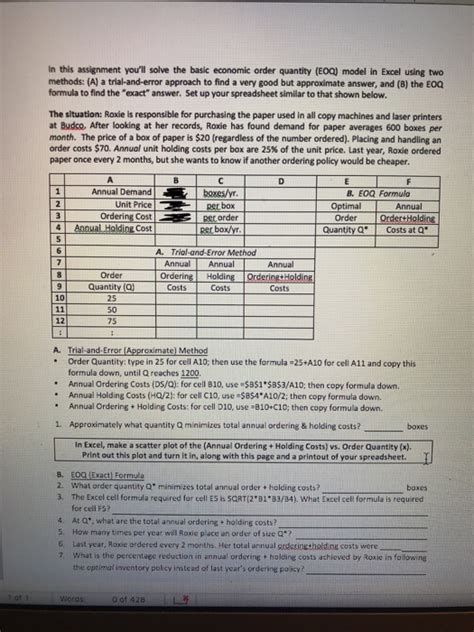 Solved In This Assignment You Ll Solve The Basic Economic Chegg Com