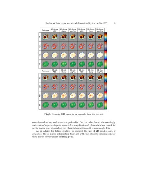 Review Of Data Types And Model Dimensionality For Cardiac Dti Sms