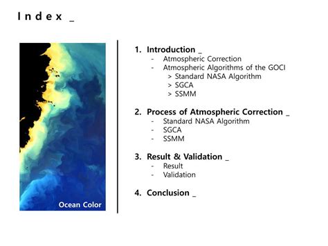 ppt atmospheric correction algorithm for the goci powerpoint