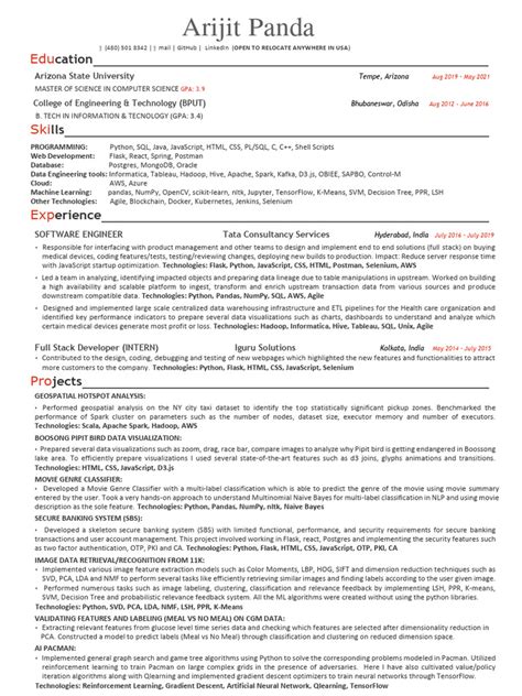 resume arijit pdf pdf apache spark information science