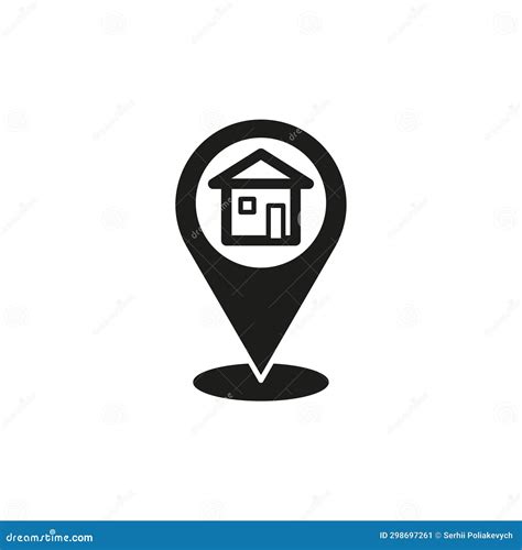 Address Pin Icon Vector Illustration Eps 10 Stock Vector