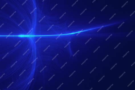 렌즈 플레어 효과와 파란색 배경 무료 사진