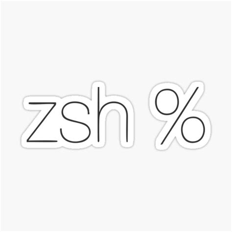 zsh shell full stack python sticker for sale by mathiaskor redbubble