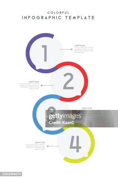 Circle Infographics Elements Design Abstract Workflow Stock Illustration Speech Bubble Shapes