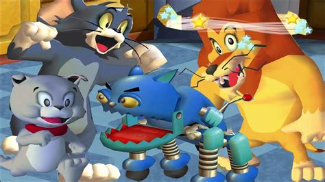 Tom And Jerry In War Of The Whiskers Robot Cat Vs Tom Vs Tyke Vs Lion