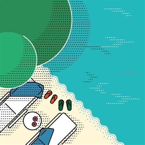 3박5일간의 여행 디지털 아트 일러스트레이션