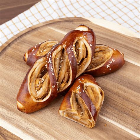 Get Salted Egg Yolk And Pork Floss Pretzel Bread Delivered Másgusto