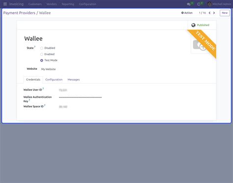 Odoo Website Wallee Payment Acquirer Webkul