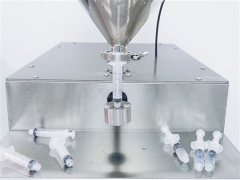 Semi Automatic Syringe Filling Machine Efficient And Precise Liquid F