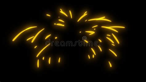 2d Animation Firework In Cartoon Doodle Style Stock Footage Video Of Celebration Bright