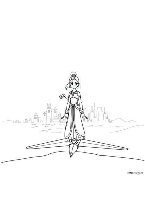 Páginas Para Colorear De Korra