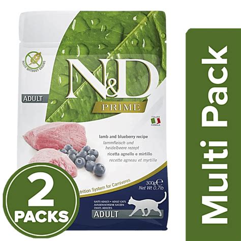 Buy Farmina Pet Foods Nandd Prime Cat Dry Food Lamb And Blueberry Grain