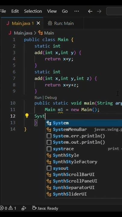 Java Methods Overloading Java Complete Course 47 Viral Shorts Youtube Like Trending