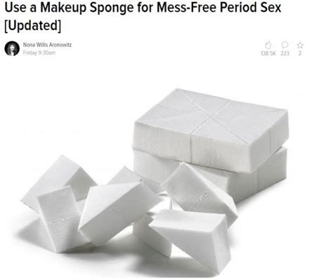 Putting A Makeup Sponge In Your Vagina Is Not A Genius Hack For Having