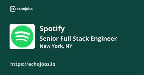 Spotify Is Hiring Senior Full Stack Engineer Platform Usd 156k 223k