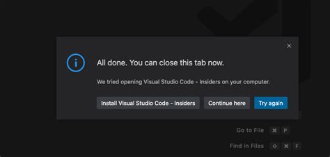 Continue Working On Clone Locally When Vs Code Is Not Already Installed Issue