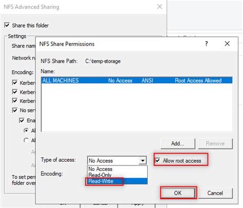 how to create and configure a shared folder on windows server