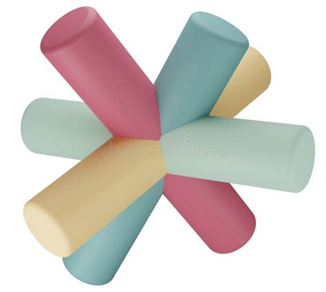 3d Render Object Illustration Abstract Geometric Clipart Stock Illustration Illustration Of