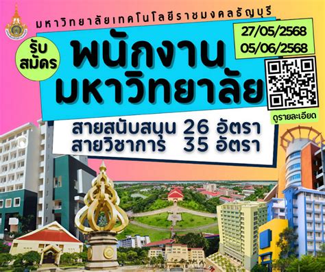 ประกาศมหาวิทยาลัยเทคโนโลยีราชมงคลธัญบุรี เรื่อง รับสมัครสอบแข่งขันเพื่อบรรจุเป็น พนักงาน