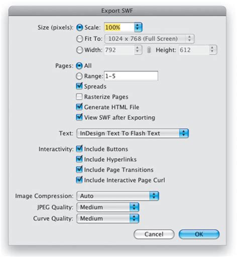 turn your indesign documents into interactive flash content layers