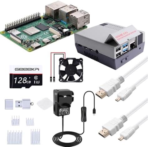 Geeekpi Starter Kit For Raspberry Pi 4 8gb Include Pi 4 8gb Ram Board