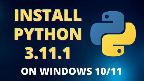 How To Install Python On Windows YouTube