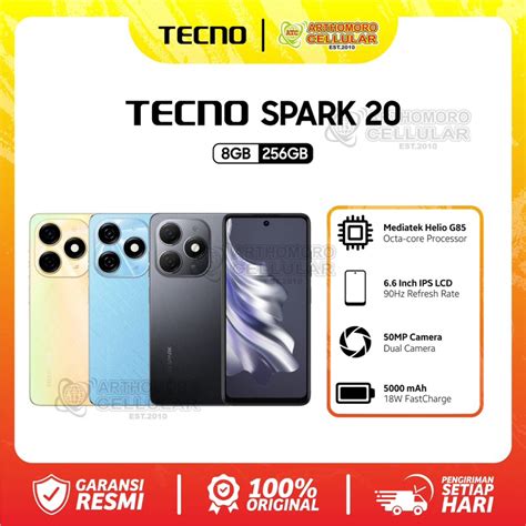 Jual Tecno Spark Gb Garansi Resmi Shopee Indonesia