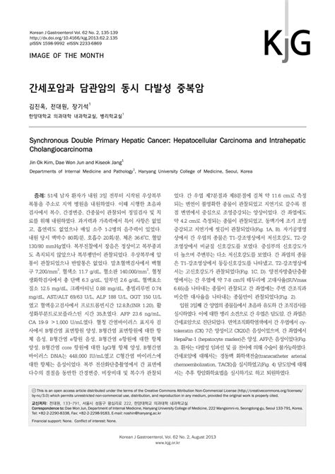 Pdf Synchronous Double Primary Hepatic Cancer Hepatocellular Carcinoma And Intrahepatic