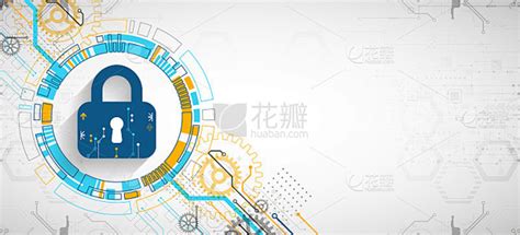 个人数据安全说明网络数据或信息隐私的概念。彩色抽象互联网技术。