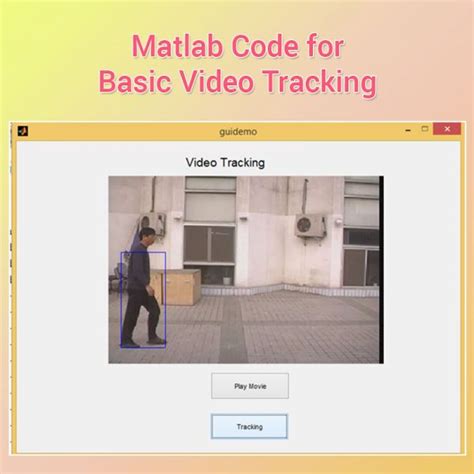 Matlab Code For Basic Video Tracking