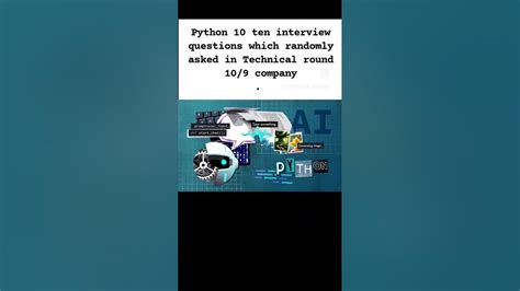Python Top Ten Interview Questions Top10 Dataanalytics Interviewtips