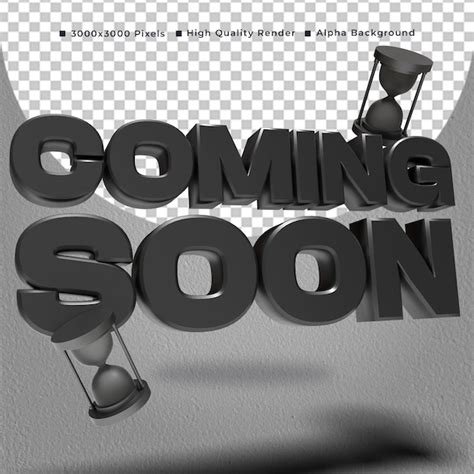 Скоро появится 3d с песочными часами в высококачественном рендеринге Премиум Psd Файл