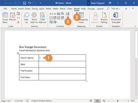 How To Create A Fillable Form In Word With Lines