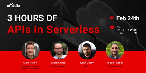 Serverless And Apis Conference Official Date Feb 24th 9 Am — 12 Pm By Jamie Dawson