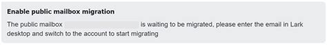 Migrate A Public Mailbox