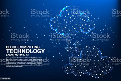 클라우드 컴퓨팅 네트워크 개념 다각형 점 연결 라인 데이터 전송 0명에 대한 스톡 벡터 아트 및 기타 이미지 0명 개념 개념과 주제 Istock