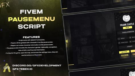 Paid Gfx Pause Menu Fivem Releases Cfxre Community