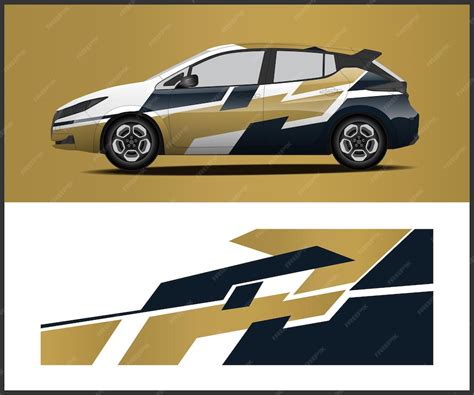Premium Vector Racing Car Decal Wrap Design Graphic Abstract Livery
