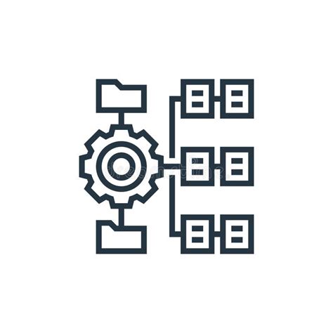 Hierarchy Vector Icon Isolated On White Background Outline Thin Line Hierarchy Icon For