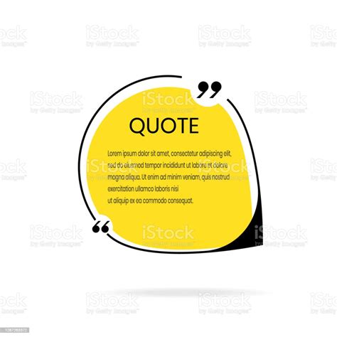 텍스트 디자인 템플릿을 인용합니다 추상 문자 메시지 상자 개체 그룹에 대한 스톡 벡터 아트 및 기타 이미지 개체 그룹 건설 프레임 국경 Istock