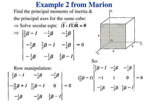 ppt sect 5 4 eigenvalues of i and principal axis transformation