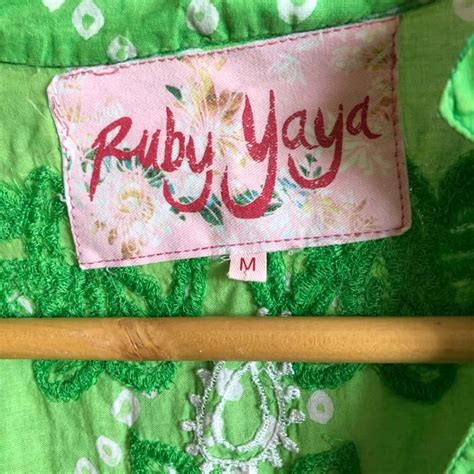 Ruby Yaya Size M Green Silver Dress