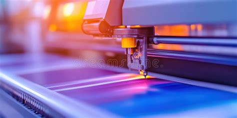 Advanced Digital Printing Technology In Action With Vibrant Colors And