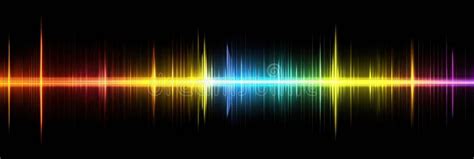Colorful Sound Wave Graphic Representing Audio Frequencies And Visual Effects In Modern Digital