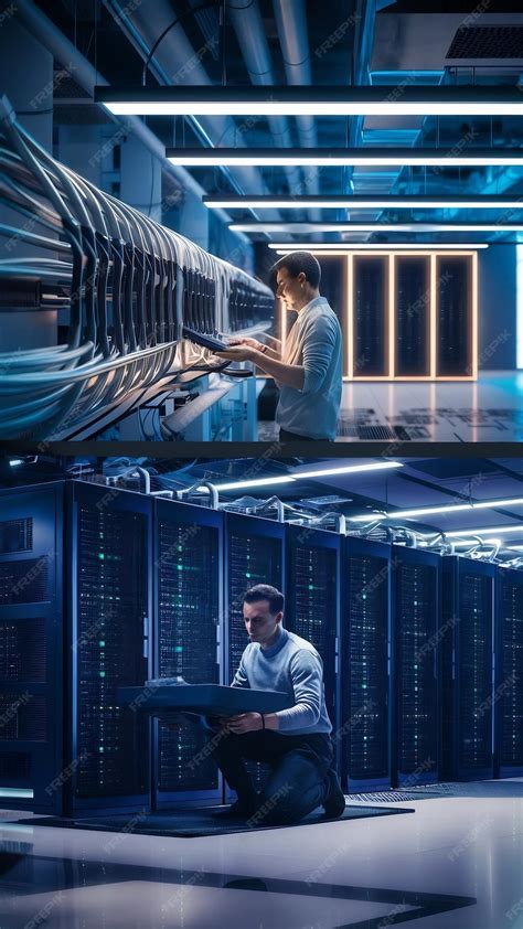 Computer Engineering Data Centre And Server Room For Network