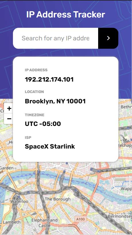 Ip Address Tracker مستقل